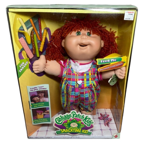 Mattel | Other | Vintage 995 Mattel Cabbage Patch Snack Time Kid ...